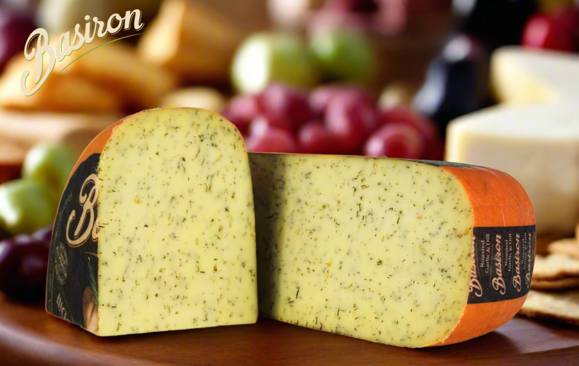Basiron Roasted Garlic Dille Cheese – Dutch Groceries