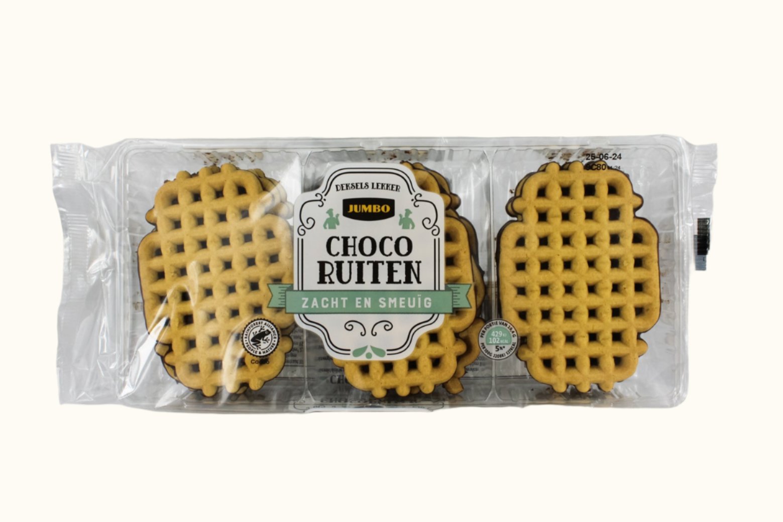Jumbo Butter Chocolate Waffle Cookies – Dutch Groceries