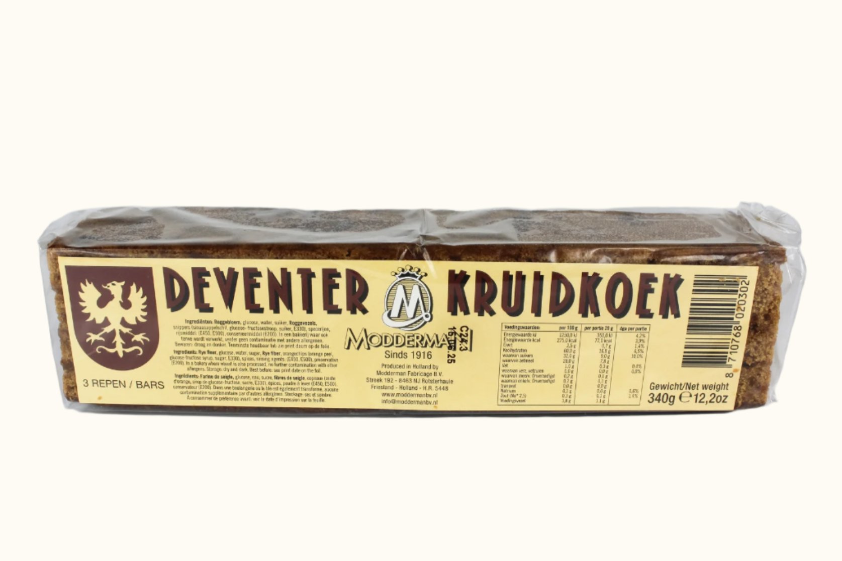 Modderman Deventer Breakfast Cake 340g – Dutch Groceries