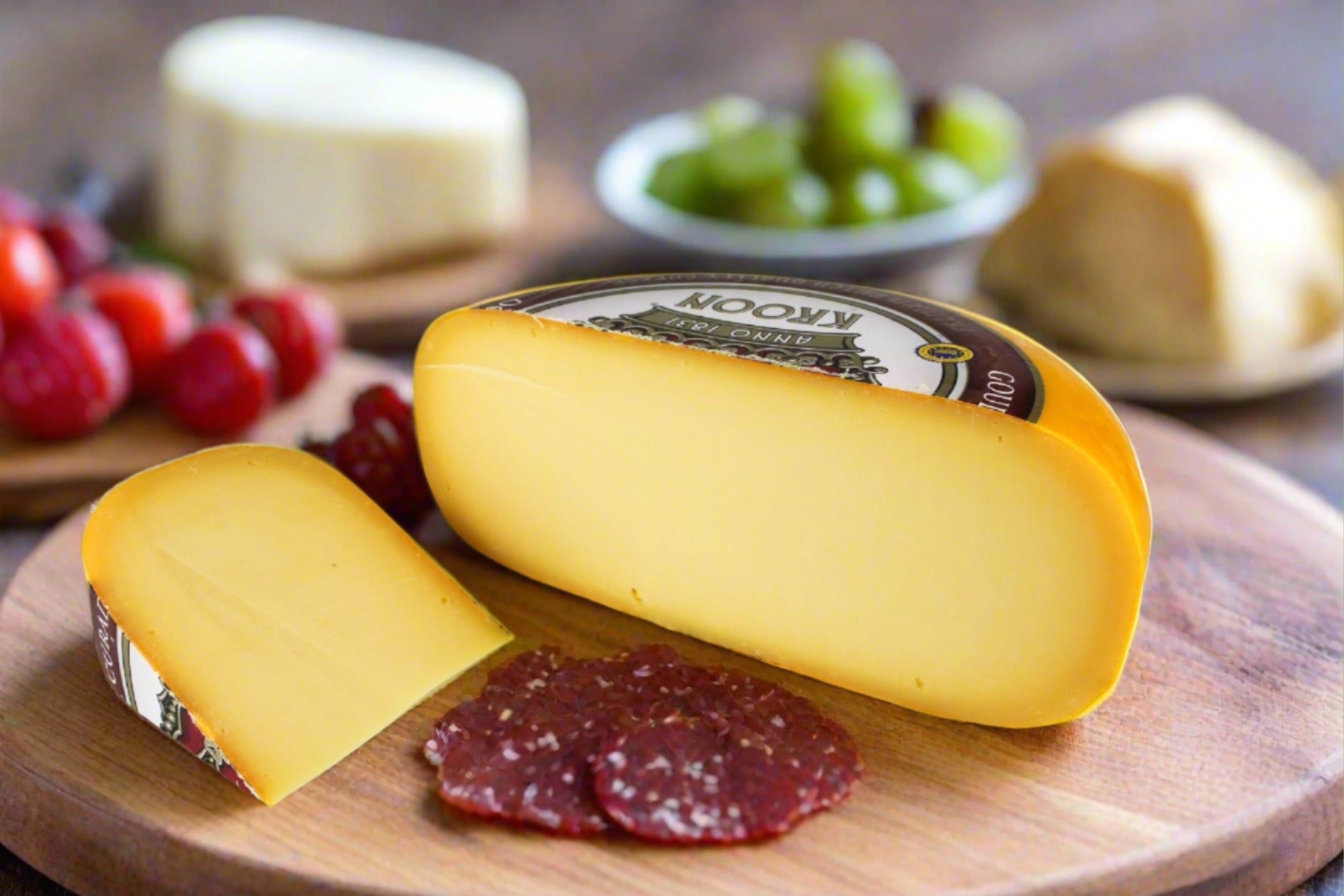 Kroon Gouda Medium Cheese (Wheel, Half, Quarter, Eight, Sliced) – Dutch ...