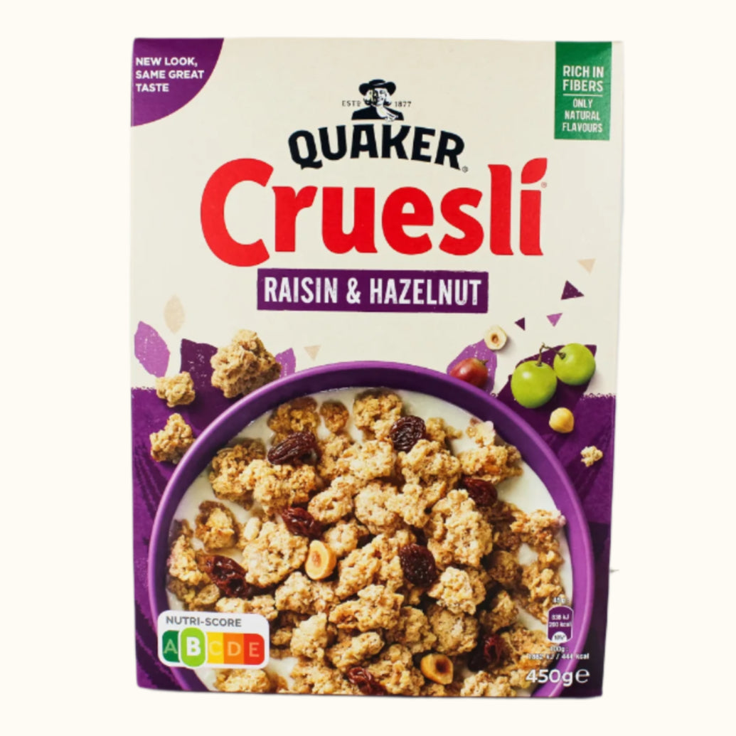 Quaker Cruesli Raisin & Hazelnut 450g – Dutch Groceries