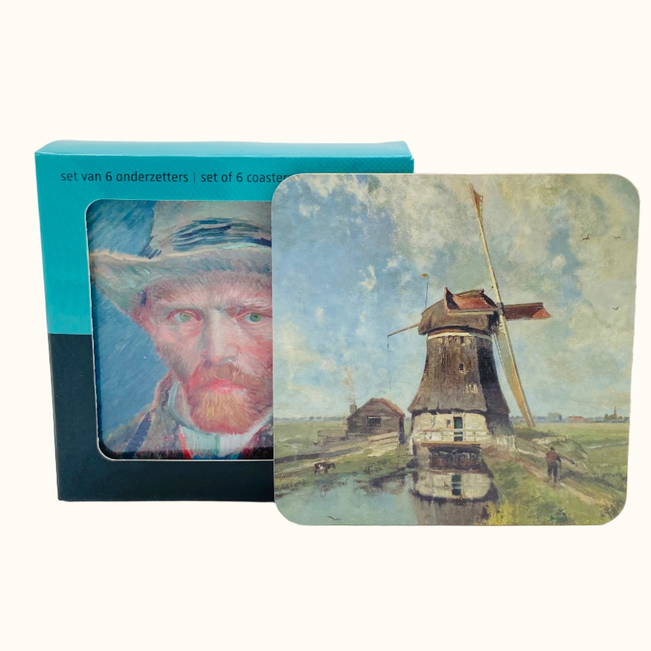 19th Century Dutch Art Coaster Box – Cultural Gift – Dutch Groceries