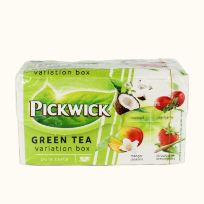 Pickwick Variation Box Green Tea Coconut, Cranberry, Mango-Jasmine, St ...